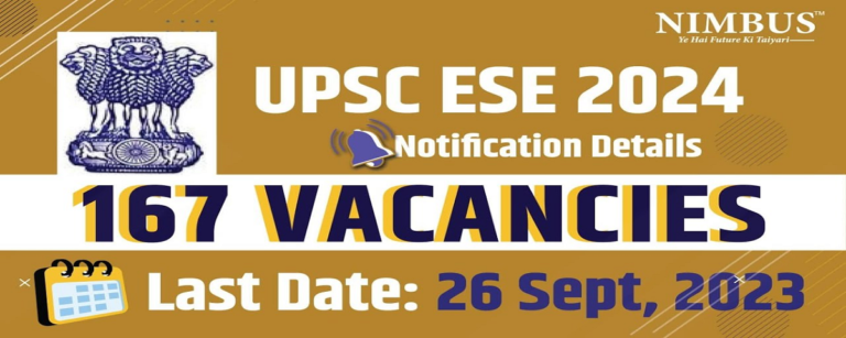 UPSC ESE Recruitment 2024 - Notification, Exam Dates, Application ...