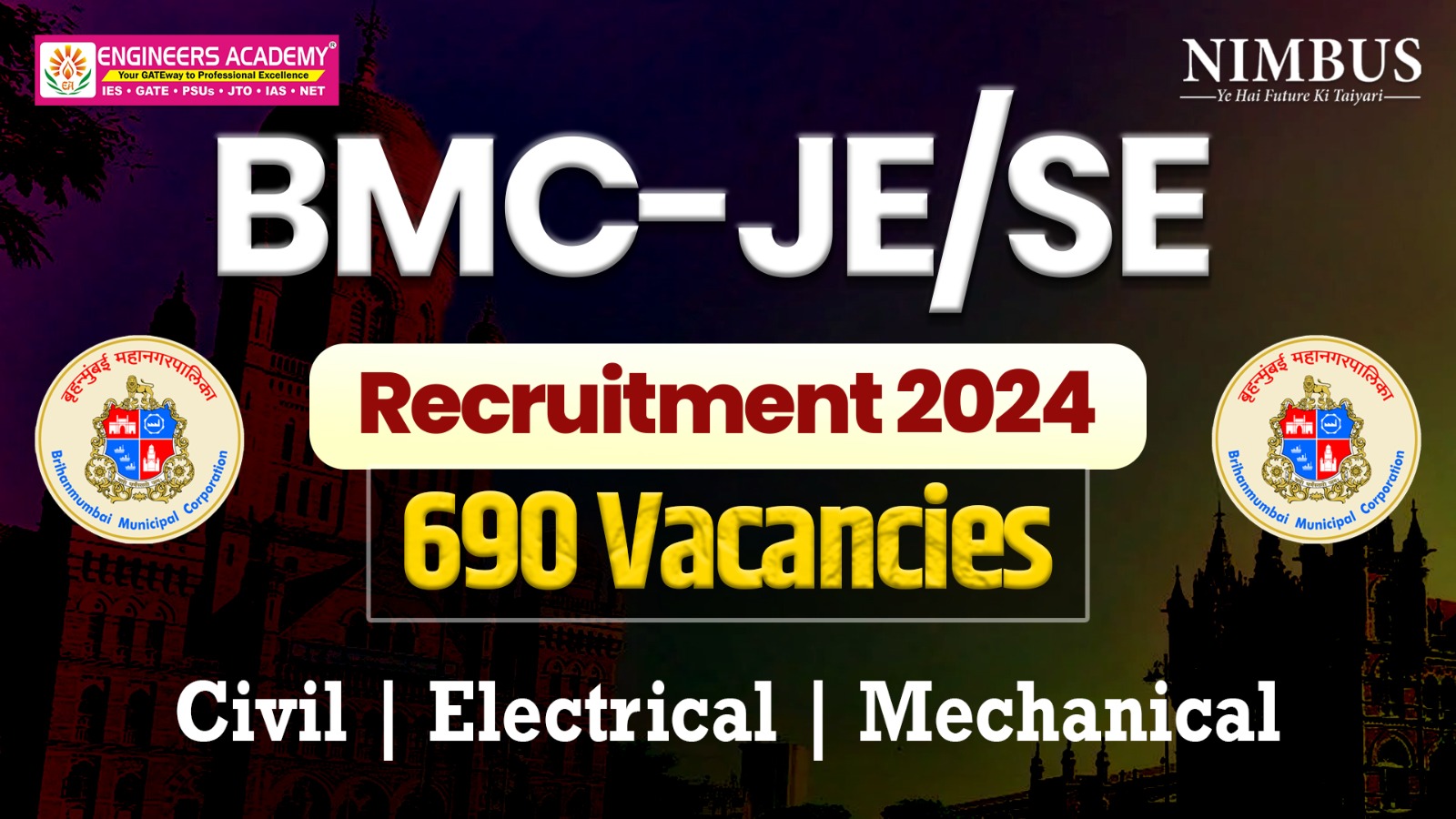 BMC JE Recruitment 2024: Exam Date, Selection Process, Eligibility Criteria Complete Guidance ...