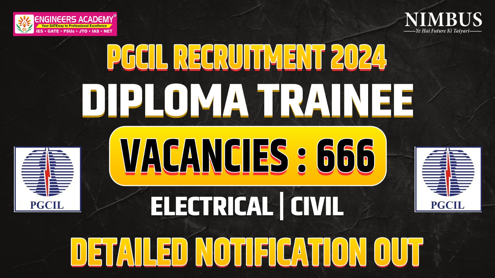 PGCIL Diploma Trainee Recruitment 2024: Notification, Eligibility ...