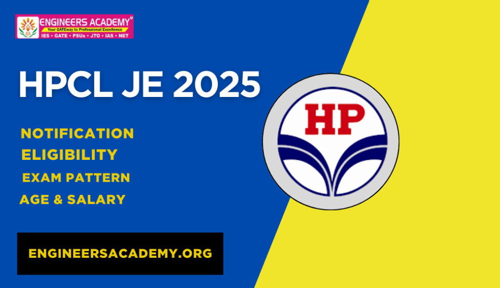 HPCL JE Recruitment 2025: Official Notification out for 63 Vacancies for Junior Engineers ...
