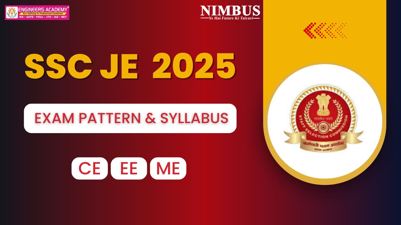 SSC JE 2025 Syllabus | Complete Subject-wise Syllabus for Papers 1 and 2