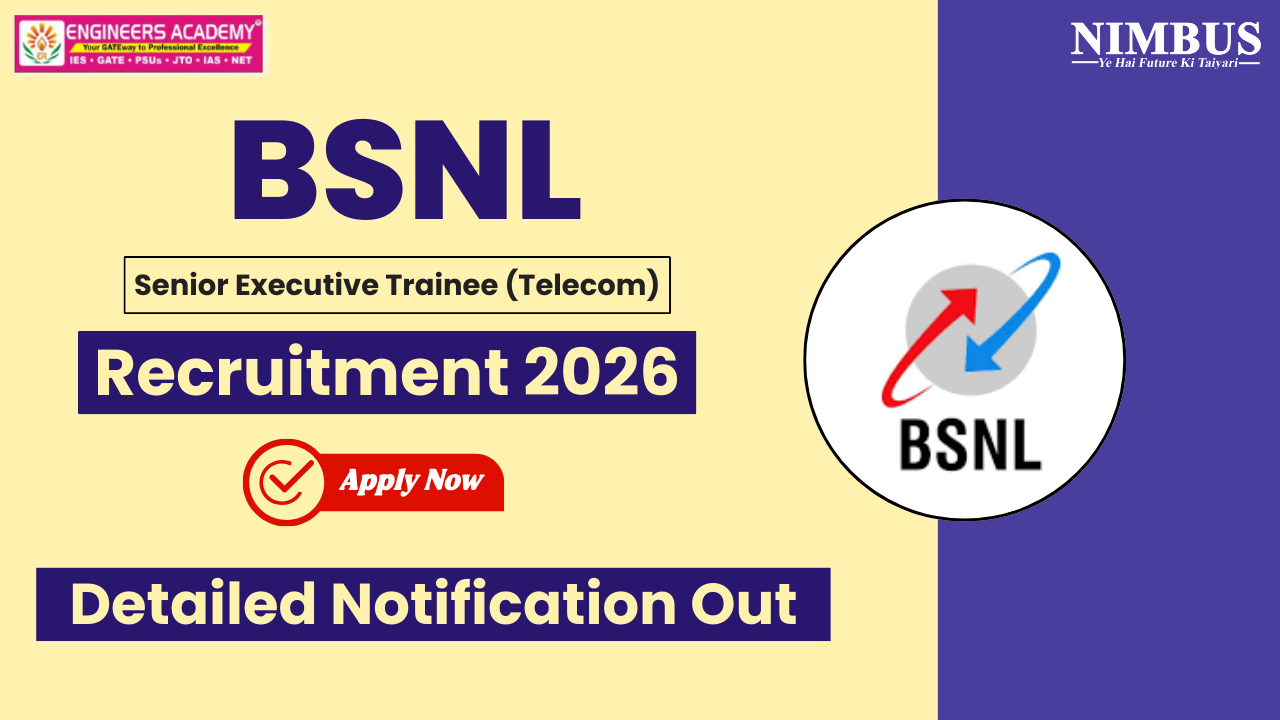 BSNL Recruitment 2026 Notification Out For 120 Vacancies, Check ...