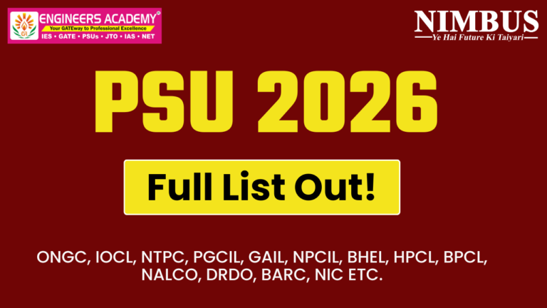 PSU Jobs Through GATE 2026: Check Vacancy, Eligibility, Salary, Age ...